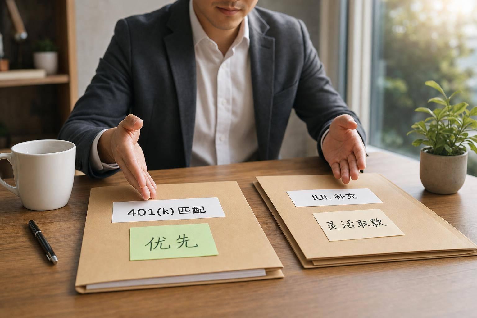 IUL与401(k)退休收入对比 - 美国人寿保险指南©️
